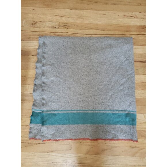 Woolrich | Accents | Woolrich Wool Throw Blanket Gray Stripe 56 X 7 ...